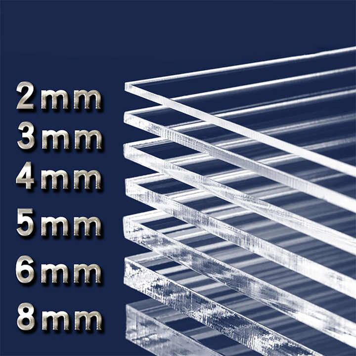 Thickness 3mm Acrylic Board High Transparent Board Model Sheet Material for DIY Model Part ...