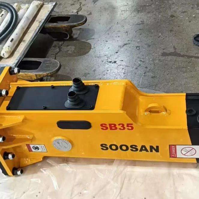 For SB35 Hydraulic Breaker Tool Box Chisels Nitrogen Cylinder Hoses One ...