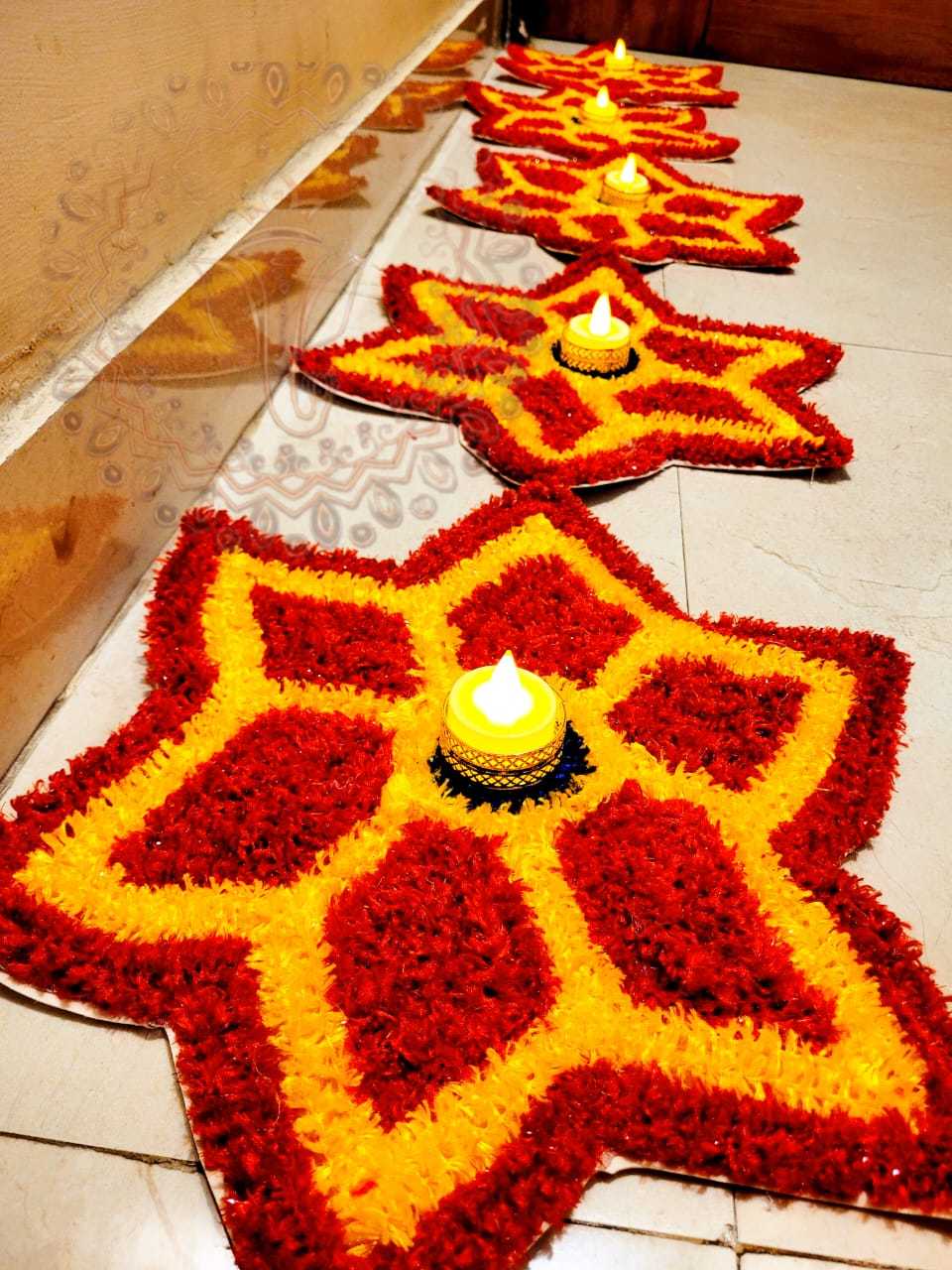 Diwali Flower Rangoli Designs Simple
