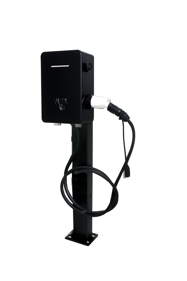 Brand New AC 14KW 3Ph Input Double Cable Charging Pile with 2*GBT/CCS ...
