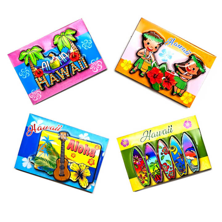 Guam Souvenir Set - Snow Globe Frame Mug Opener Magnet