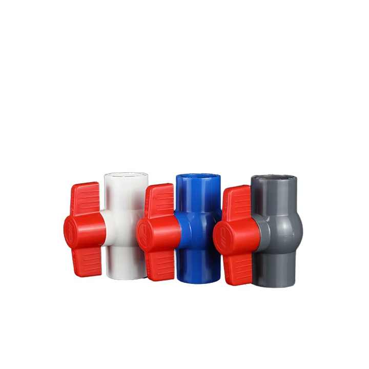 PVC Socket Ball Valve Single Handle Double Handle Valve Water Supply ...
