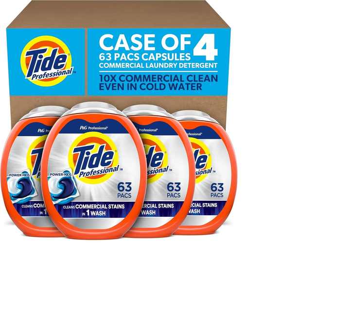 Tide Professional Commercial Power PODS Laundry Detergent 63 Count Eco ...