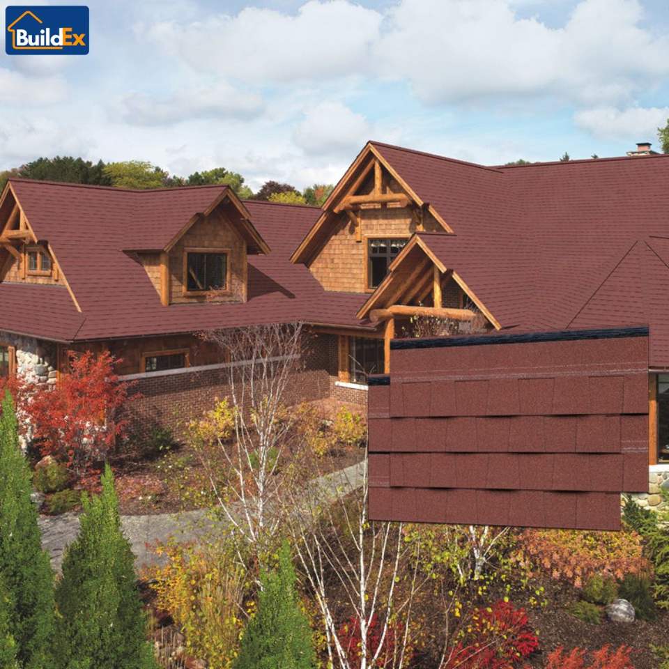 Modern Design Asphalt & Fiberglass Roof Shingles-Windproof & Fireproof ...