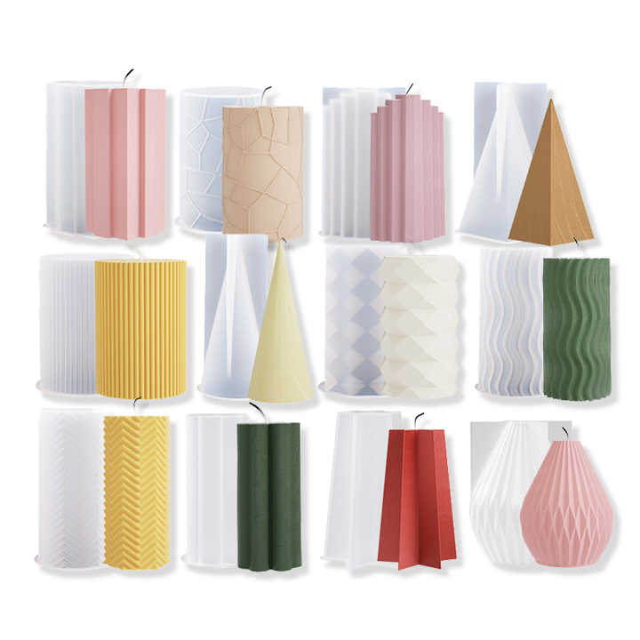Geometric Candle Mold - DIY Scented Candles with Style