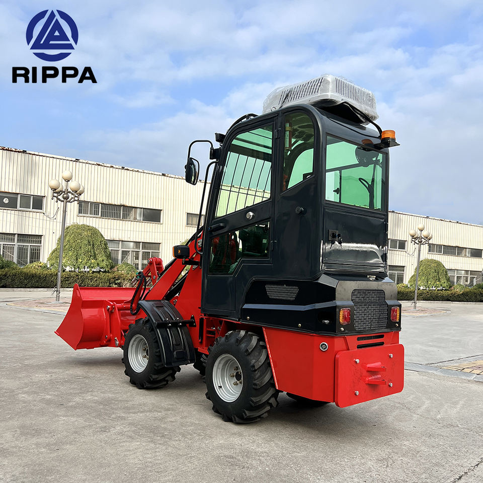 RIPPA 1000 Kg AC Electric Wheel Loader with Grapple Backhoe