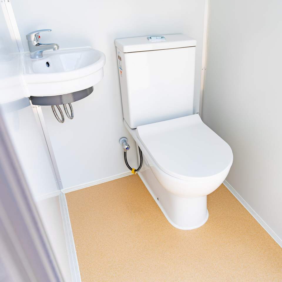 Portable Toilet Prefab Bathroom Movable Restroom with Waste Tank ...
