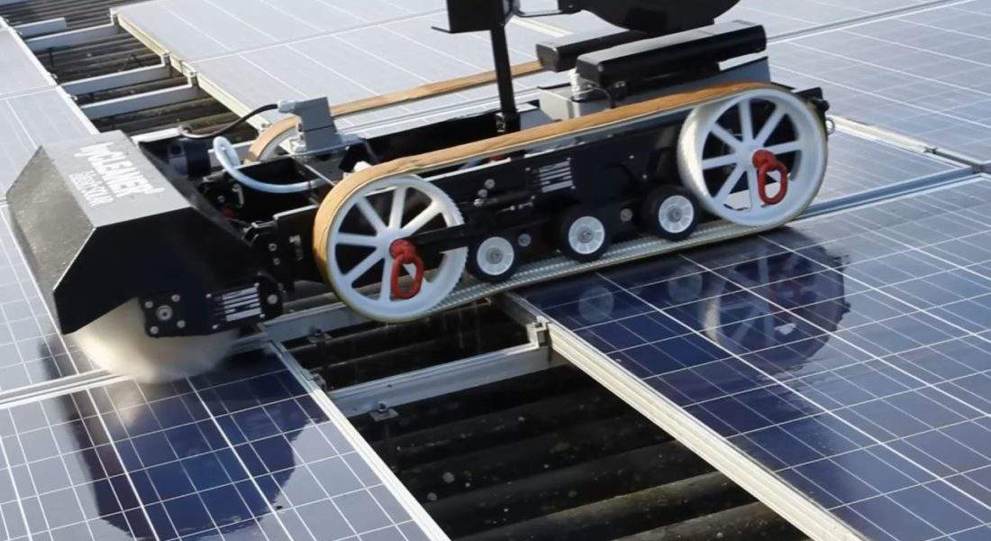 Autonomous Solar Panel Cleaning Robot Increases Solar Panel Efficiency ...