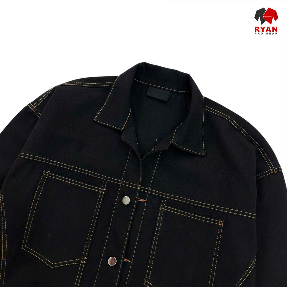 Ryan Pro Gear Customized Men's Denim Jacket Comfortable Custom Logo ...