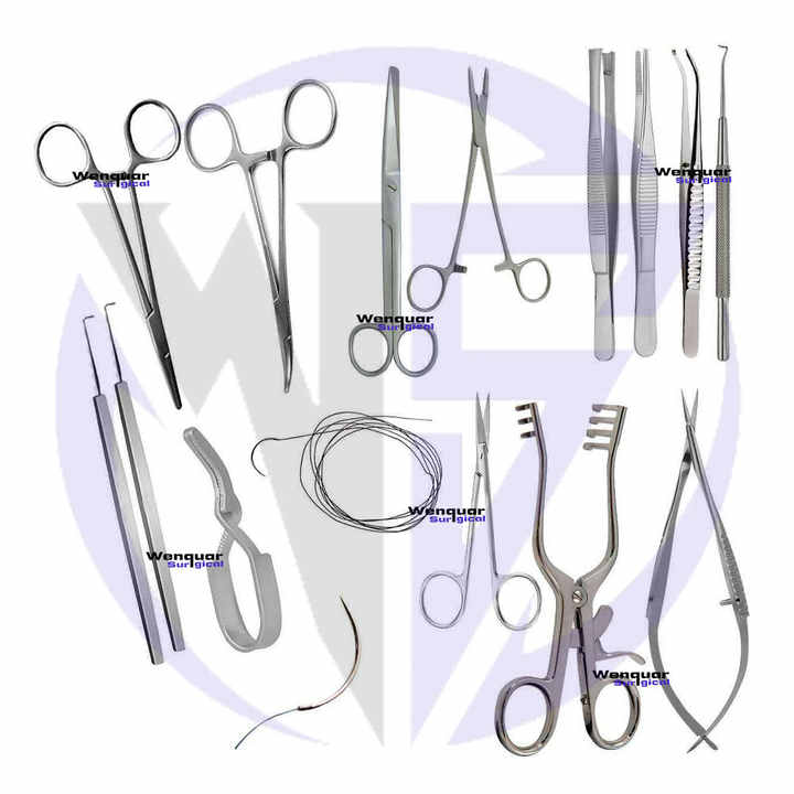 16/Pcs Cardiovascular and Vascular Surgical Set Heart & Artery Surgery ...