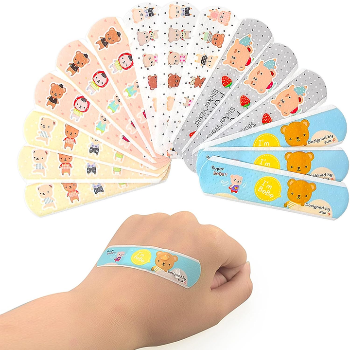 Cute Cartoon Bandages Breathable Water-Resistant Kid Friendly Band Aids ...