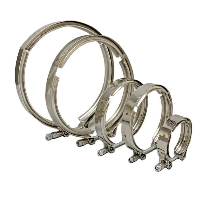Double-Layer Stainless Steel Groove Clamp Heavy Duty Bolts Strong Grip ...
