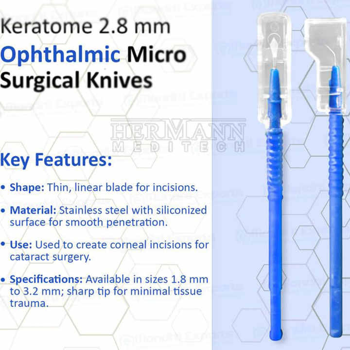 Stainless Steel Ophthalmic Surgical Knives with Sharp Blade for Eye and ...