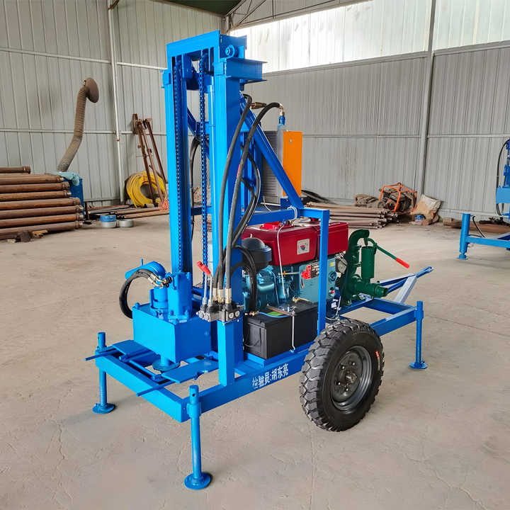 Compact and Maneuverable Water Well Drilling Machine with Diesel Engine ...