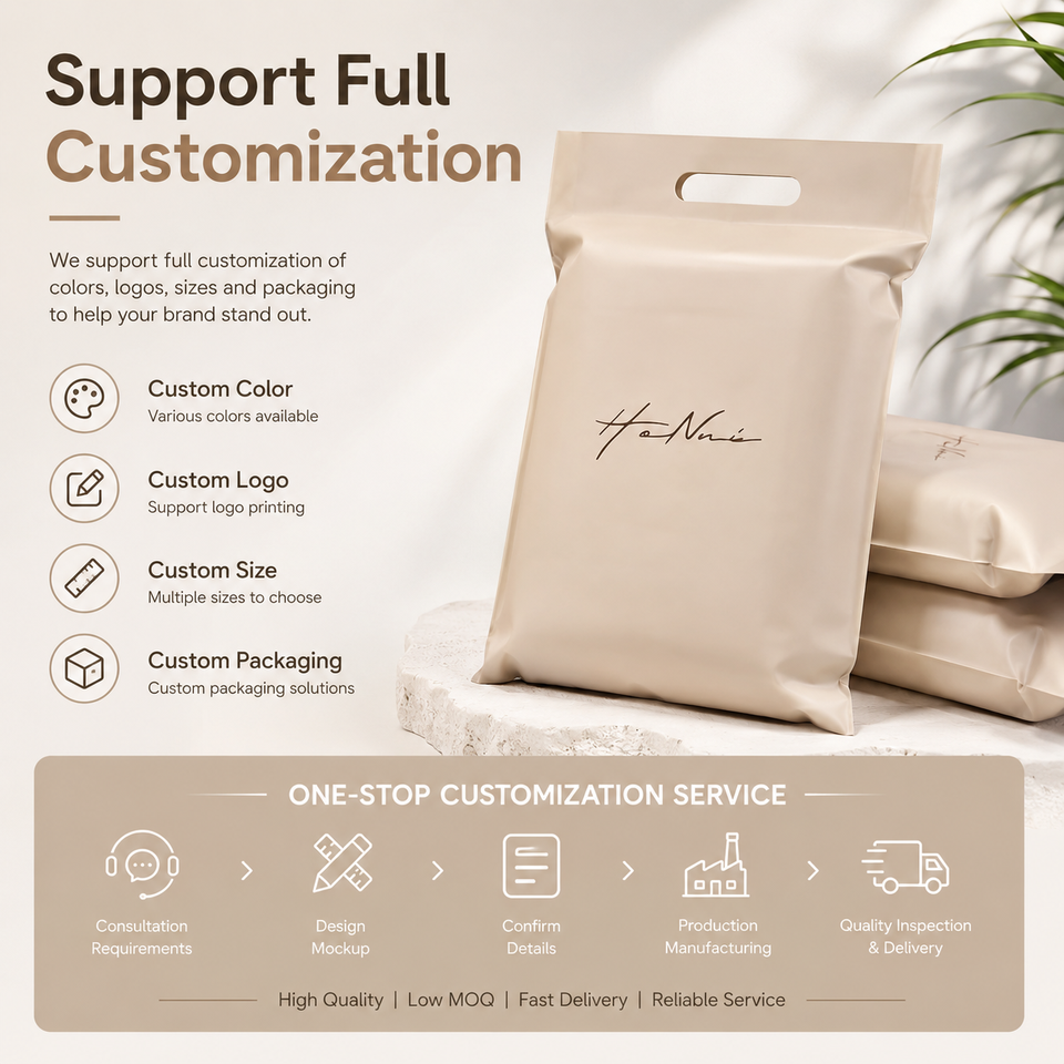 Factory Custom Die Cut Handle Poly Mailer Bags OEM ODM Packaging ...