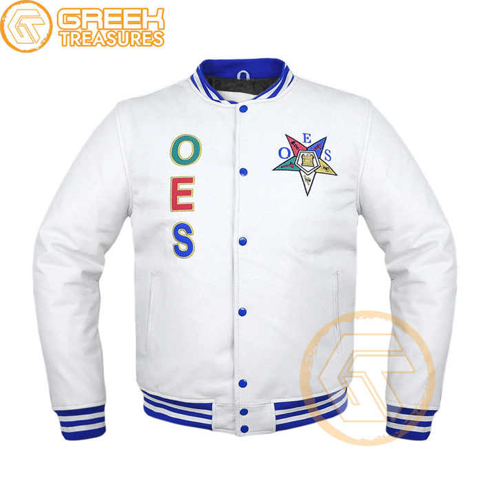Customized Order of the Eastern Star Satin Varsity Jacket