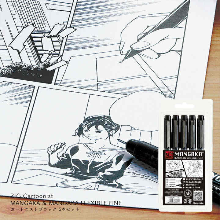 ZIG Cartoonist MANGAKA Millipen - Japanese Manga Pens