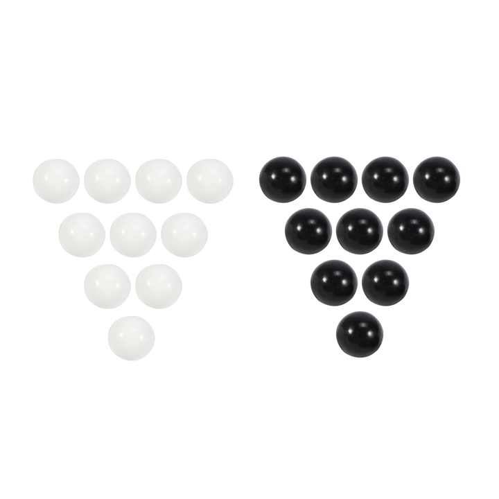 Unisex Adult 50 Piece White and Black Masonic Ballot Balls Embroidered ...