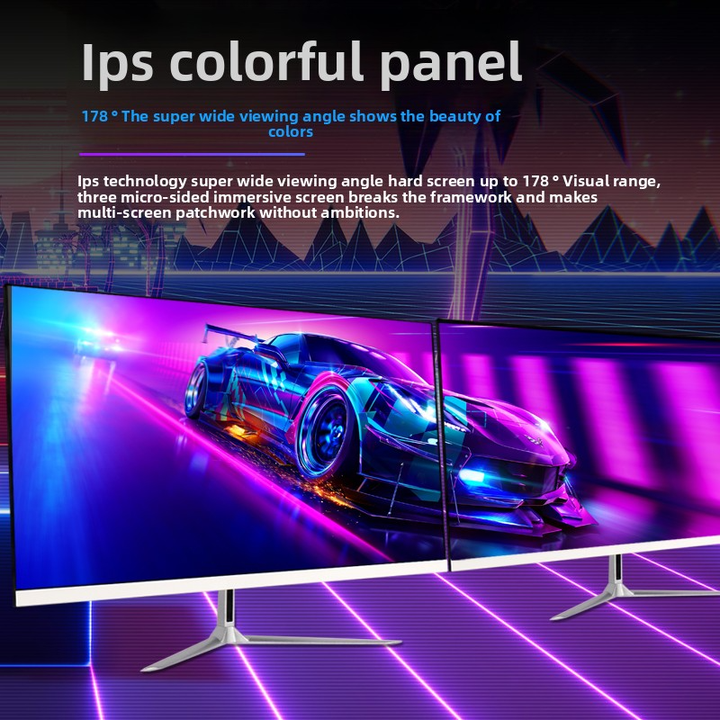 2025 Gaming Flat Curved Desktop Display 2K Computer 75HZ/100HZ Built In ...