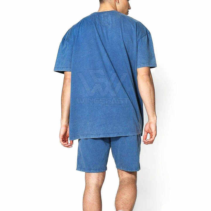 Hot Sale Latest Style Acid Wash Short Set Premium Quality Breathable ...