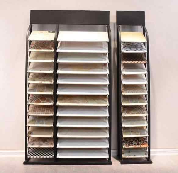 Standing Metal Floor Tower Display Racks Porcelain Ceramic Tile ...