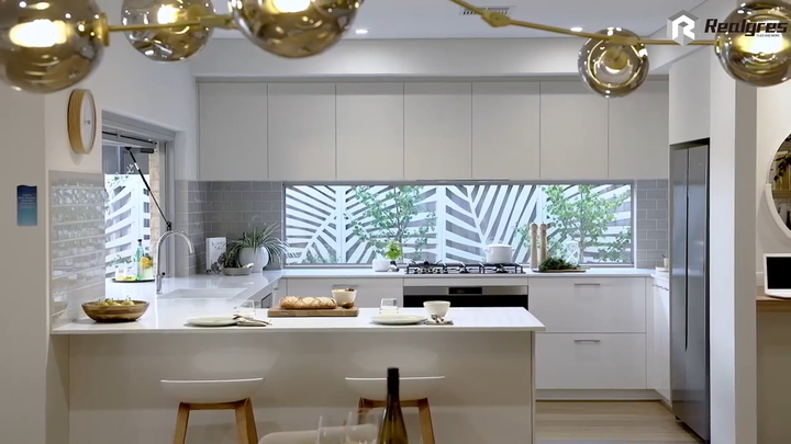 Realgres Durable 2024 Luxury Modern Design Kitchen Sets