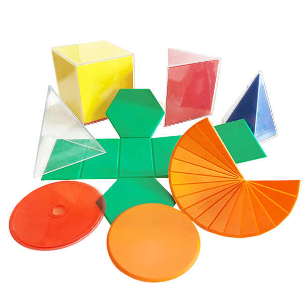 10pcs 2D/3D Folding Geometric Shapes for Educational Fun