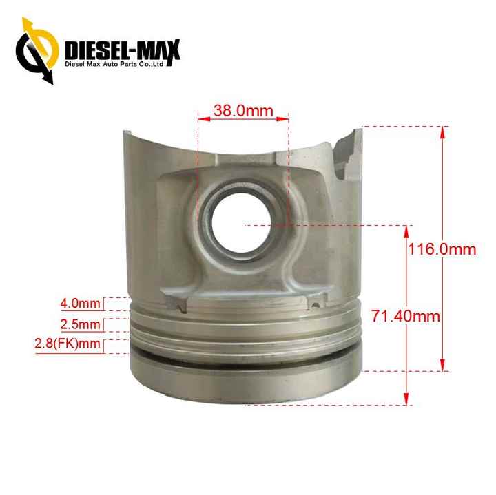 TAIWAN DIESEL-MAX 6M60 ME133271 Piston Parts for MITSUBISHI Engine Auto ...