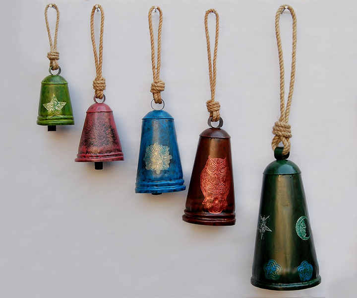 Multi Sizes swiss Brass Bells logo Engraved Cow Bells Chinese Antique ...