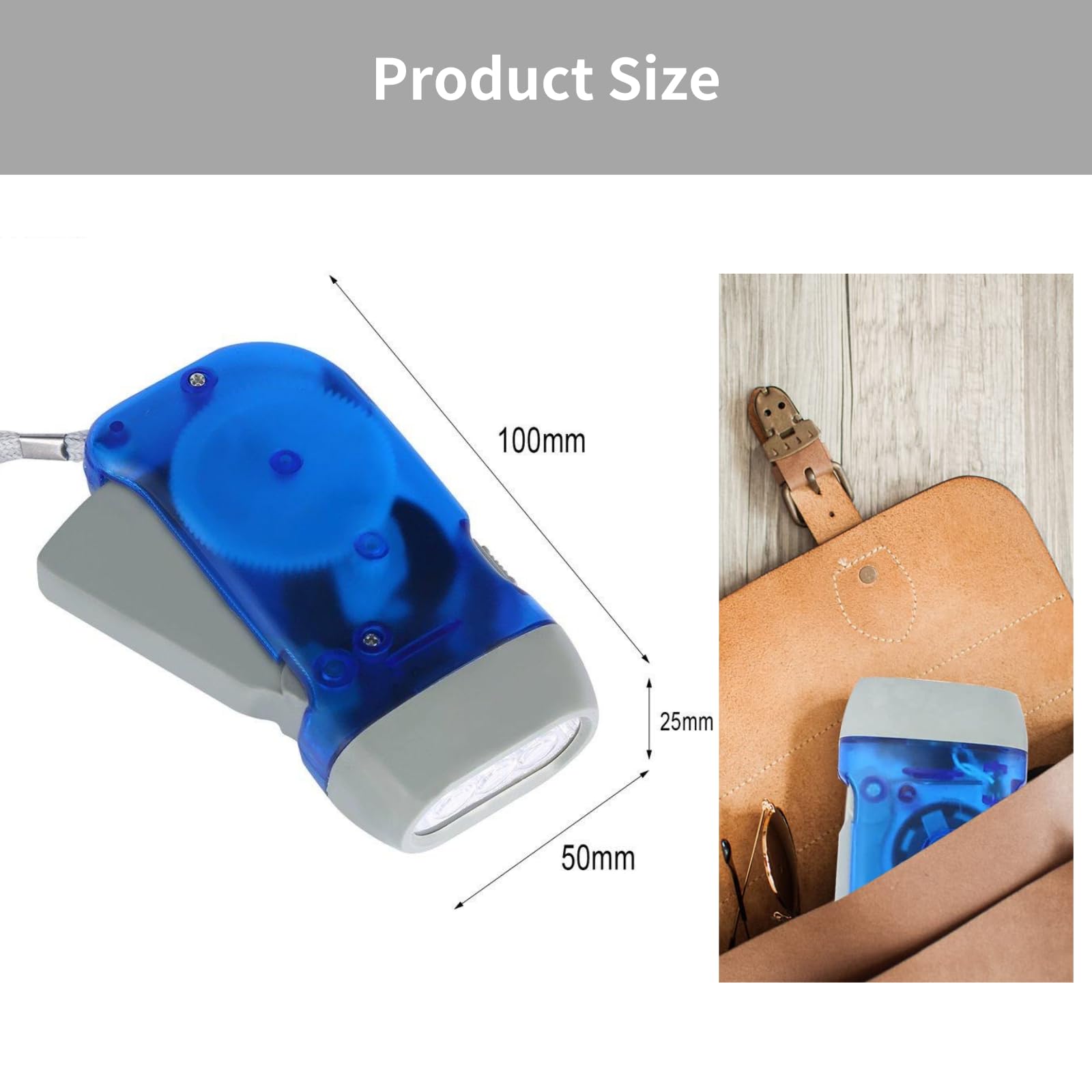 Wholesale Hand Pressing Flashlight With Dynamo Self-Charging Hand Crank ...