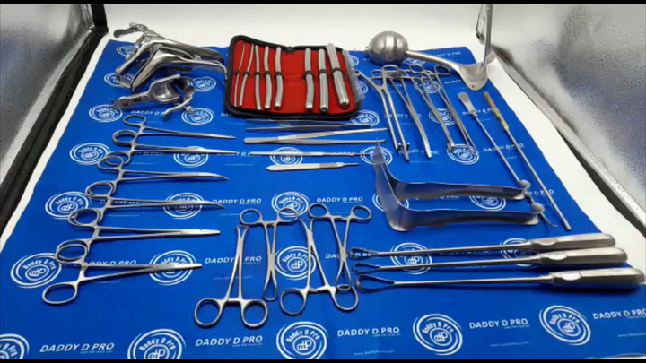 46-Piece Basic Gynecology Delivery Surgical Instruments Set | Complete ...