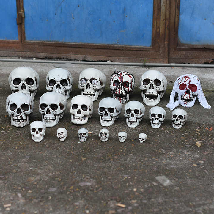 Halloween Prop Skulls Realistic Looking Scary Human Life Size Skeleton ...