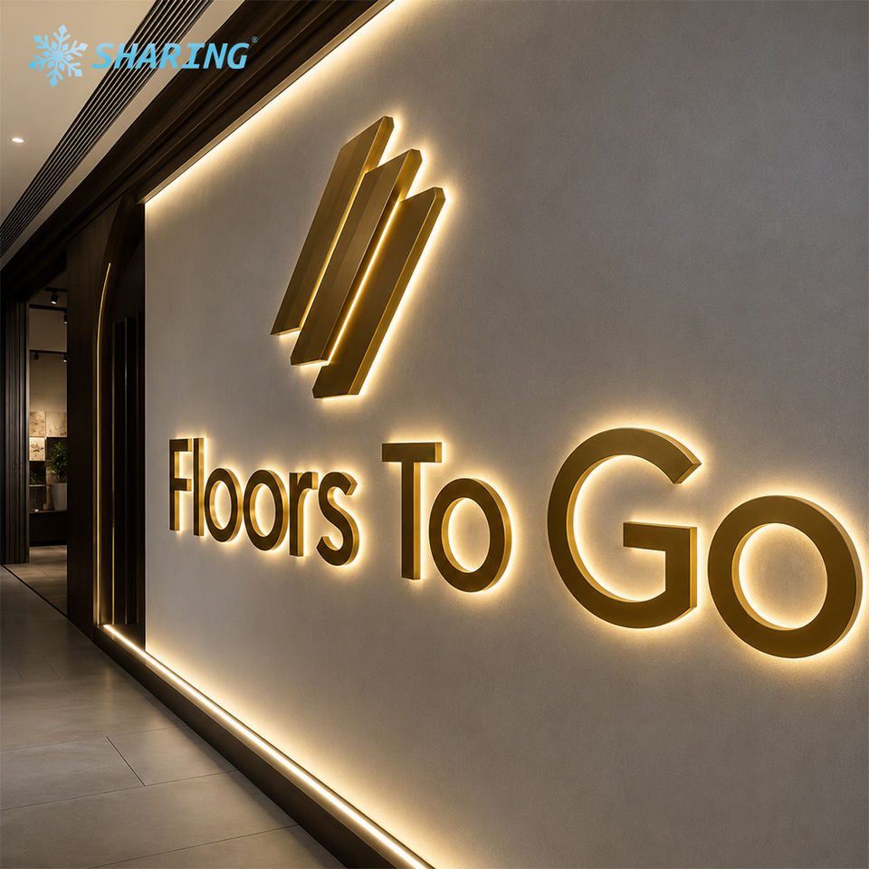 Custom Led Lighted Letter logo 3d Illuminaterd Business Acrylic Metal ...