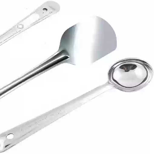 Stainless Steel Kitchen Utensil Combo Set Ladle Skimmer Turner Chamcha ...