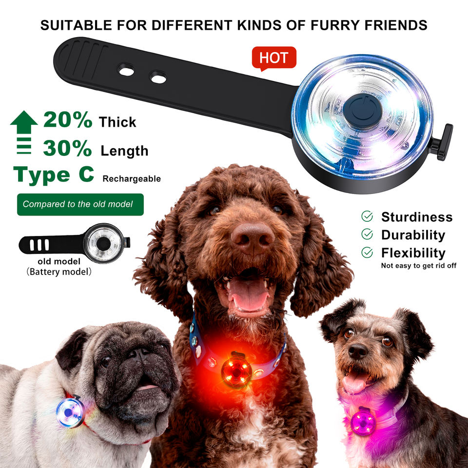 UMIONE New Custom Rechargeable IPX6 Waterproof LED Dog Collar Pendant ...