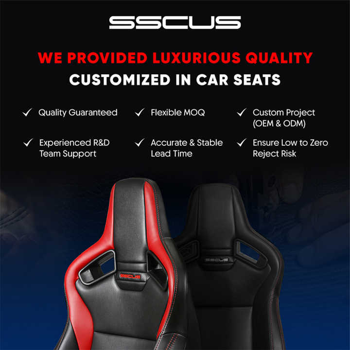 SSCUS Orifix Racing Car Seat Headrest - Lightweight PU Leather