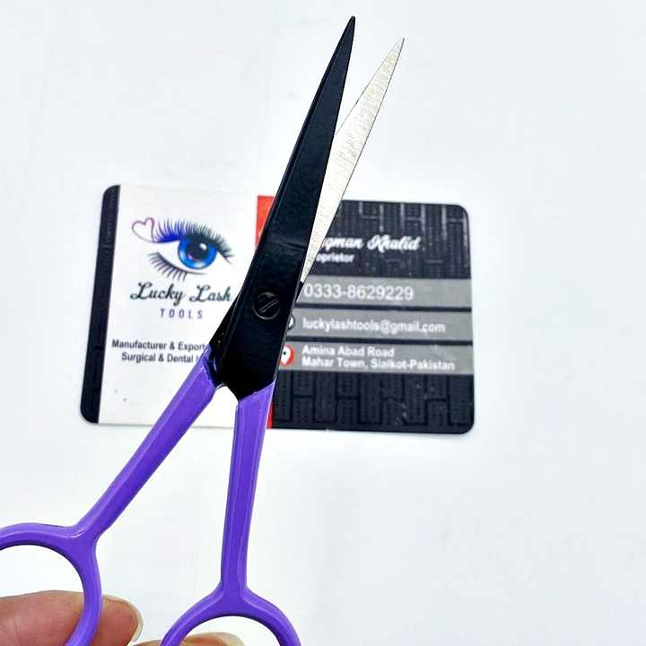 Matte Black & Dark Purple Hair Extension Kit Scissor Solid Stainless ...