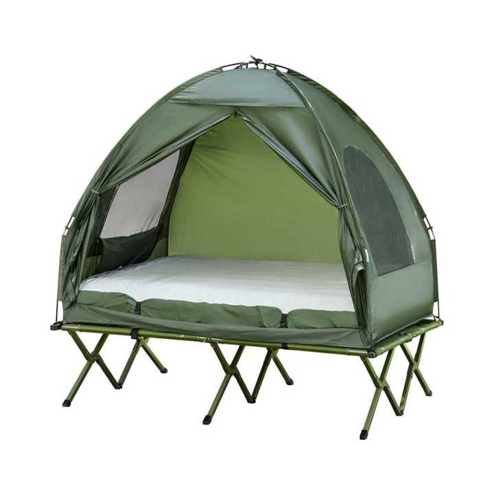All in One Camping Cot Tent Automatic Large Compact Pop up Tent ...