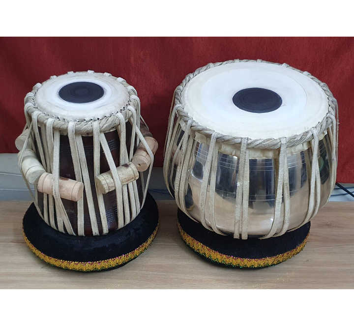 ShrijiCrafts Indian Wooden Stainless Steel Professional Tabla Bayan ...