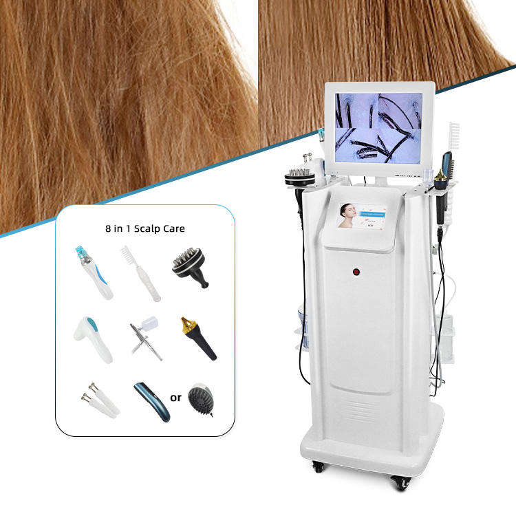 Factory Direct Sales Oxygen Nozzle High Frequency 8 in 1 Scalp Analyzer ...