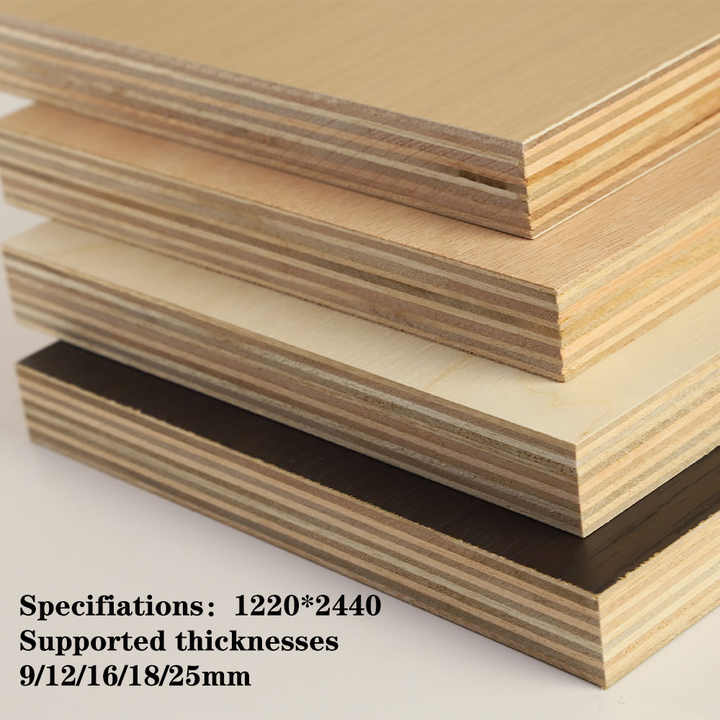 High Quality -CoC Certified E0 Glue Birch Plywood for Living Room Exterior Bedroom Kitchen ...