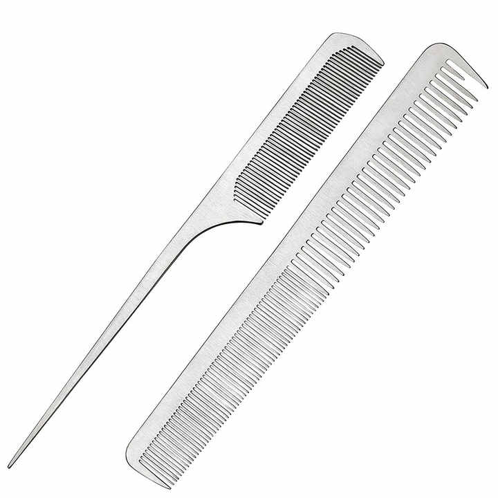 Factory Custom High End Salon Hairdresser Special Metal Hair Comb Men's ...