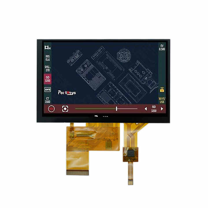5 Inch Wide Temperature TFT LCD Display -30°C to 85°C 800x480 High-brightness ST7262 RGB With ...