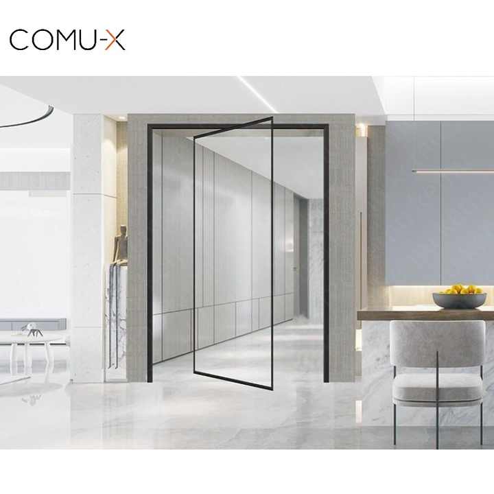 Tempering Glass Exterior Aluminium Pivot Door Glass Revolving Doors ...