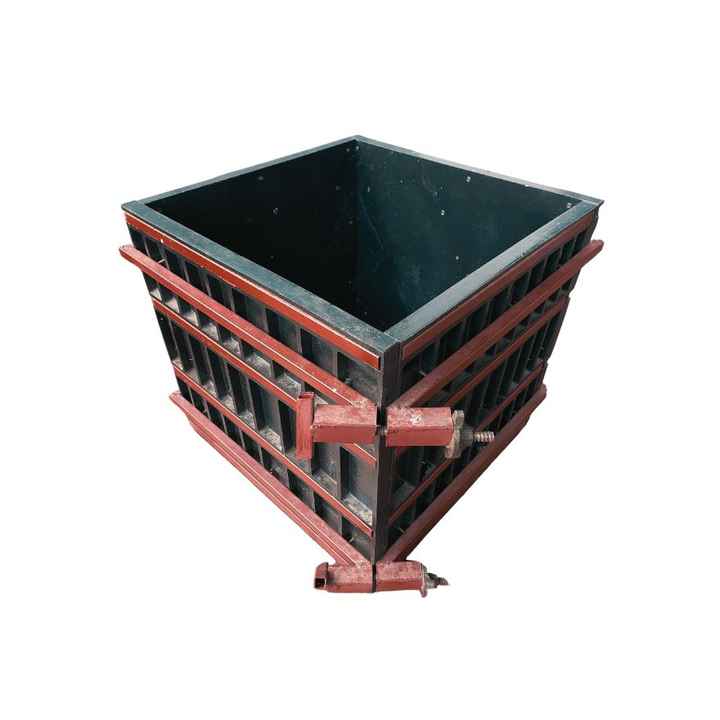 Concrete pier column reusable formwork, L-shaped column model size ...