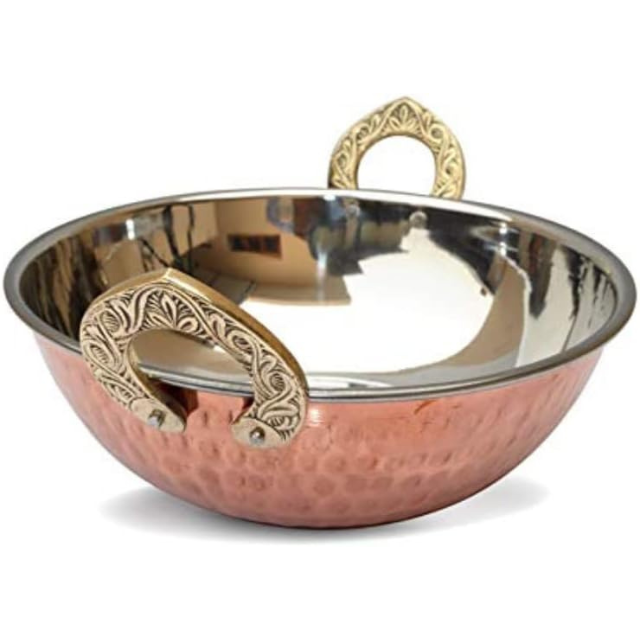 Indian Copper Serve Ware Disposable Karachi Vegetable Dinner Bowl with ...