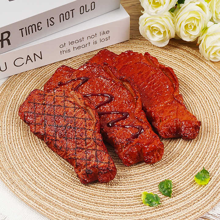 Steak 3D - Realistic Plastic Fake Food for Kitchen Decor