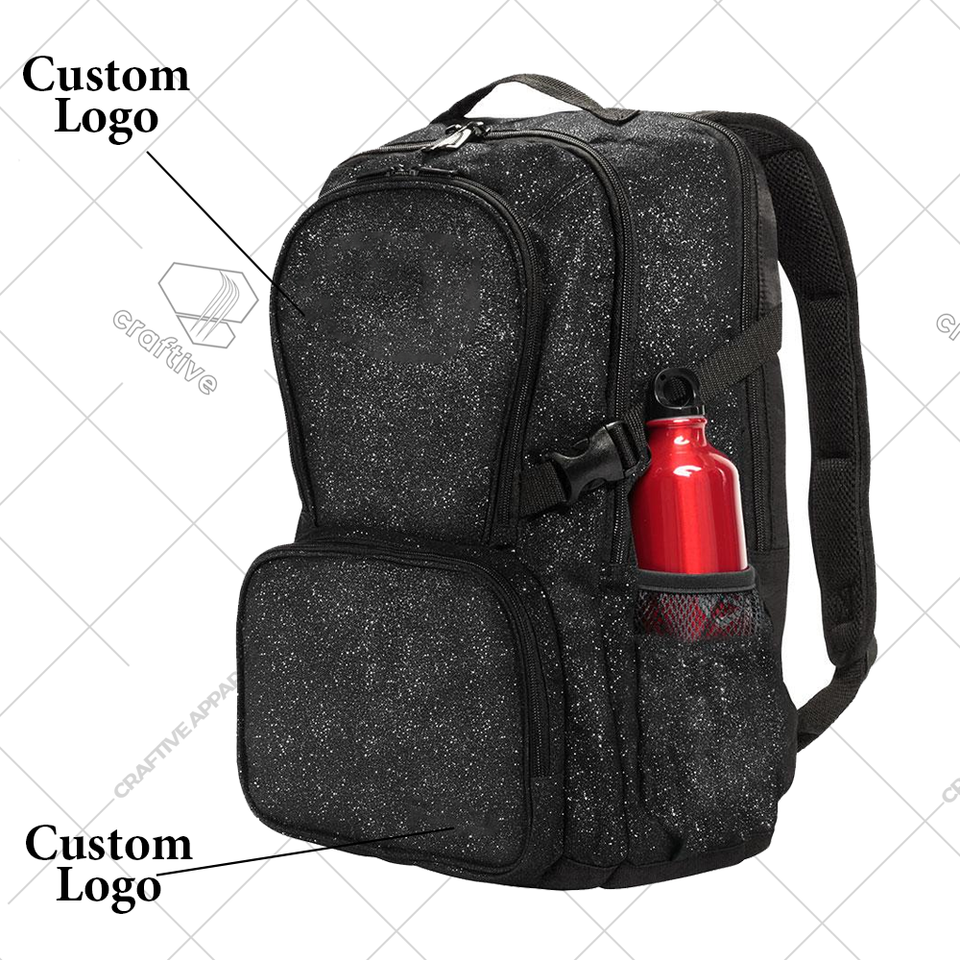 Custom Glitter Sparkle Shimmer Shiny Dazzling Cheer Backpack