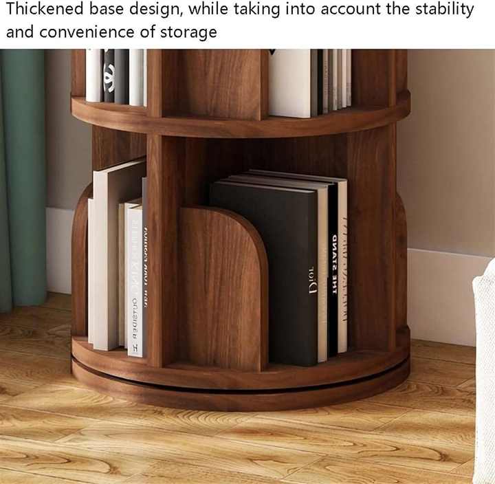 High Quality Bookcases - Solid Wood Revolving Shelves
