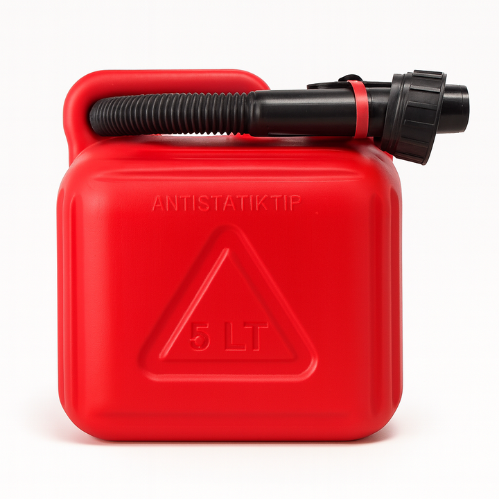 AUTOKIT 5L Plastic Fuel Can with Flexible Spout Portable Gasoline ...